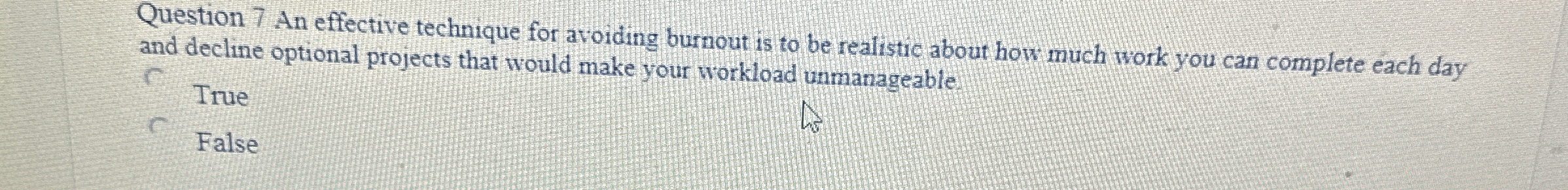 Solved Question 7 ﻿An effective technique for avoiding | Chegg.com