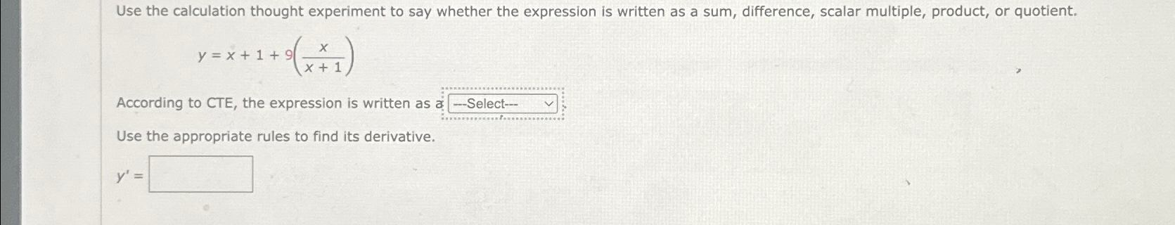 Solved Use the calculation thought experiment to say whether | Chegg.com