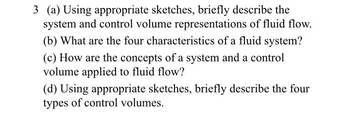 Solved 3 (a) Using appropriate sketches, briefly describe | Chegg.com