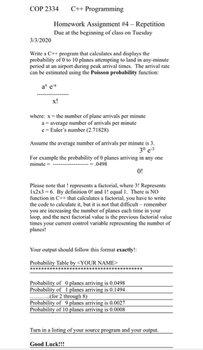 Solved Cop 2334 C Programming Homework Assignment 4