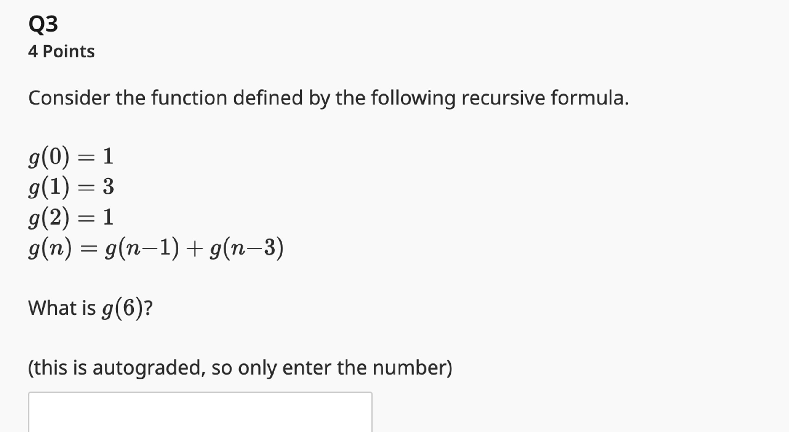 Solved Q34 ﻿PointsConsider the function defined by the | Chegg.com