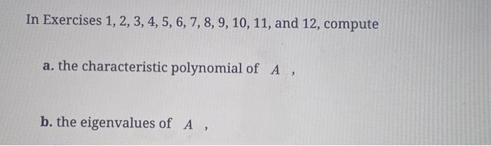 Solved In Exercises 1, 2, 3, 4, 5, 6, 7, 8, 9,10,11, and 12, | Chegg.com