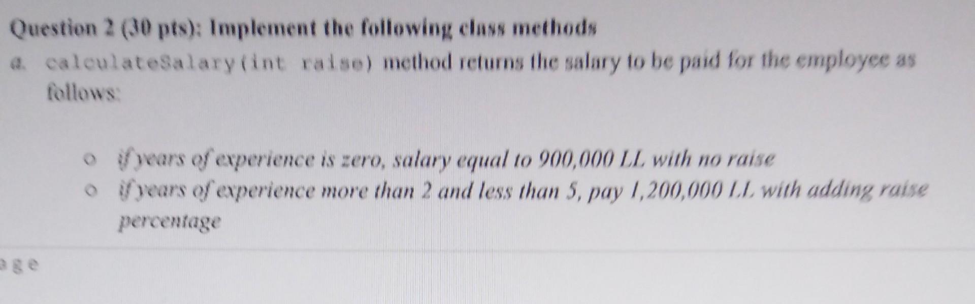 Solved Employee as well as the constructor and the setter of | Chegg.com