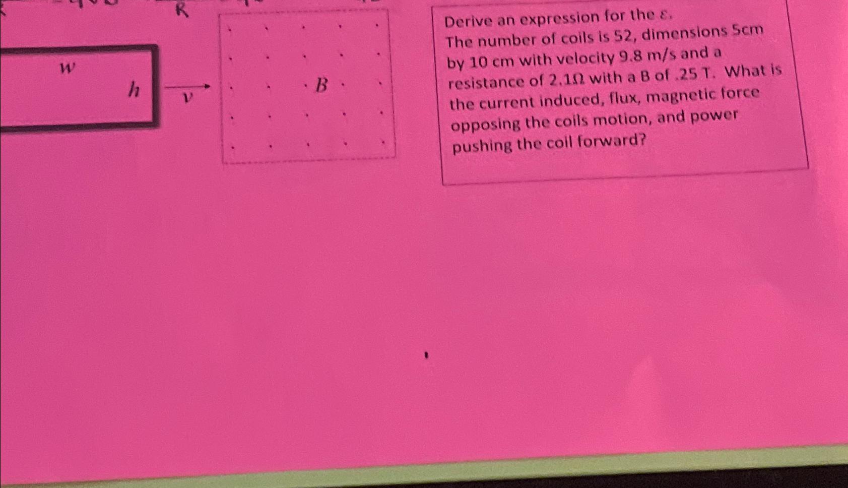 Solved Derive an expression for the ε.The number of coils is | Chegg.com