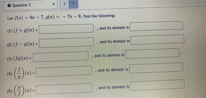 Solved Let f(x)=−7x2−4x,g(x)=−2x−6. Evaluate the following: | Chegg.com