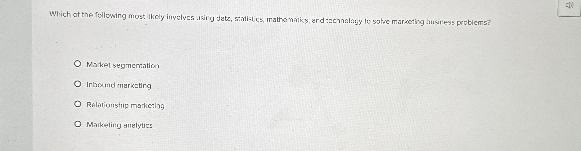 Solved Which of the following most likely involves using | Chegg.com
