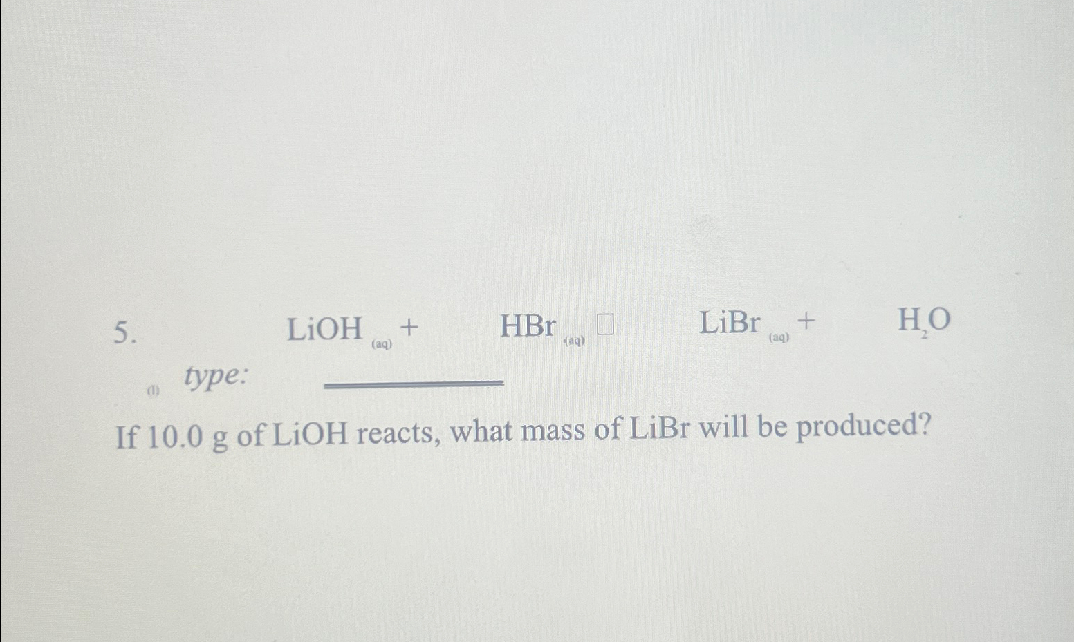 Solved Balance and classify the following reactions and then | Chegg.com