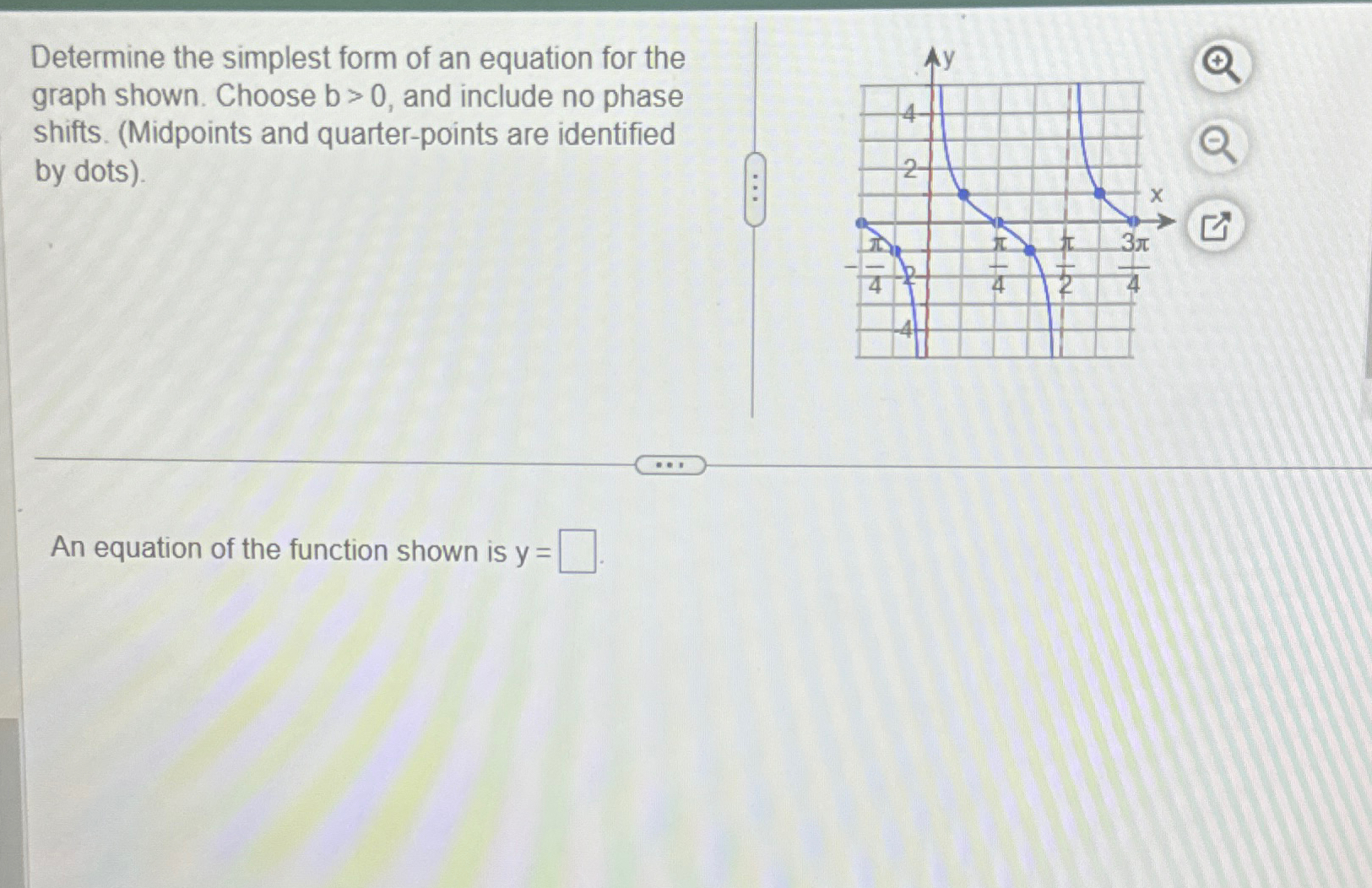 Solved Determine the simplest form of an equation for the | Chegg.com