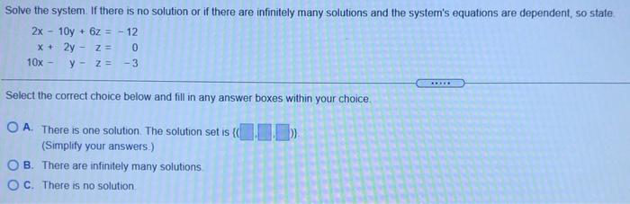 Solved Solve the given system of equations. x + y + 92 = -26 | Chegg.com