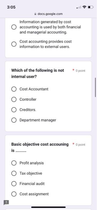 Solved Financial accounting produces ⋆0 point information | Chegg.com