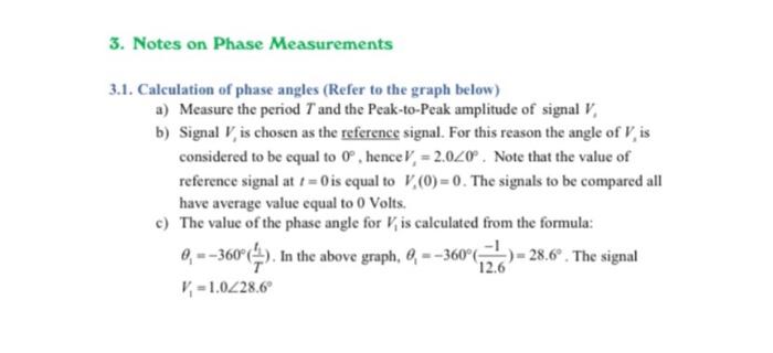 Solved 3. Notes on Phase Measurements 3.1. Calculation of | Chegg.com