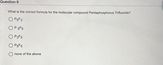 Solved What is the name of the compound made from Fr and | Chegg.com