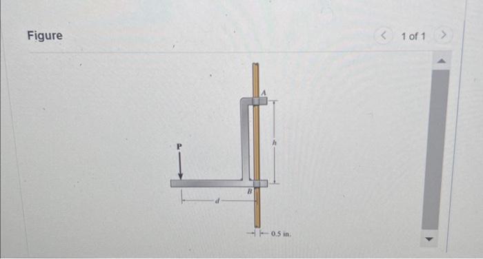 Solved Figure 1 of 1Consider the bracket shown in The | Chegg.com