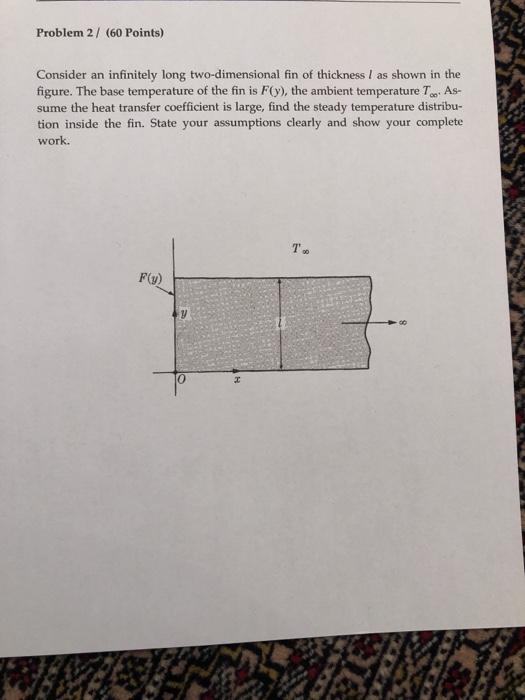 Solved Problem 2/ (60 Points) Consider an infinitely long | Chegg.com