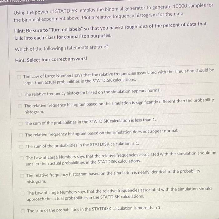 Solved Consider a 7 question multiple choice test with 5 | Chegg.com