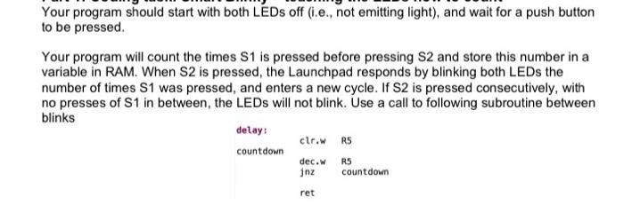 Solved code on code composer studio on assembly-only project | Chegg.com