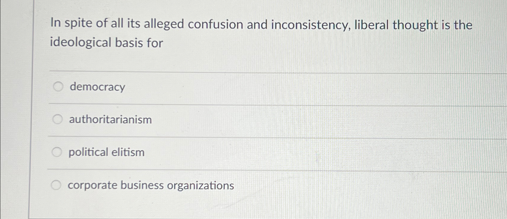 Solved In spite of all its alleged confusion and | Chegg.com