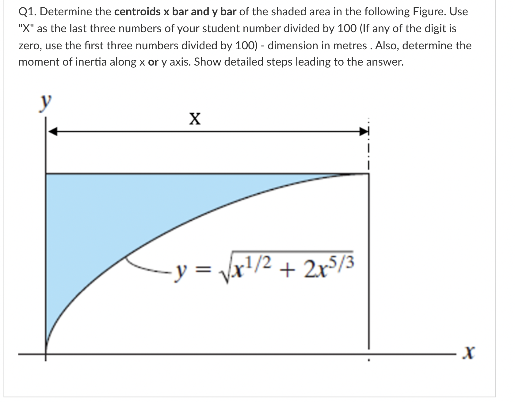 Solved Q1. ﻿Determine the centroids x ﻿bar and y ﻿bar of the | Chegg.com