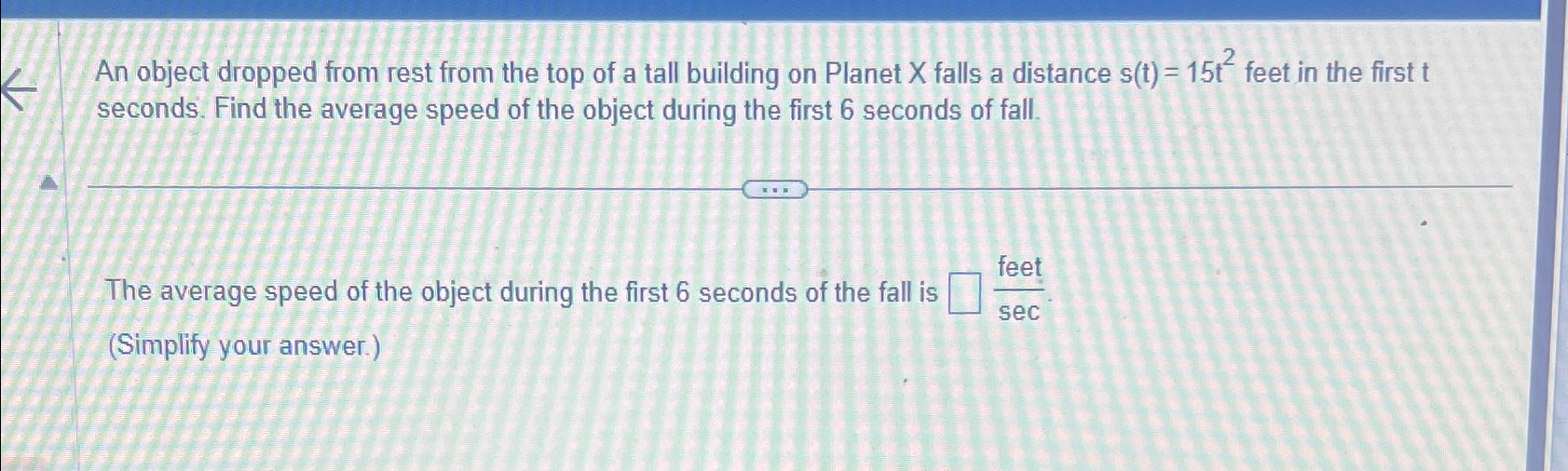 Solved An object dropped from rest from the top of a tall | Chegg.com