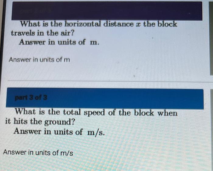 Solved A block is pushed against the spring with spring | Chegg.com