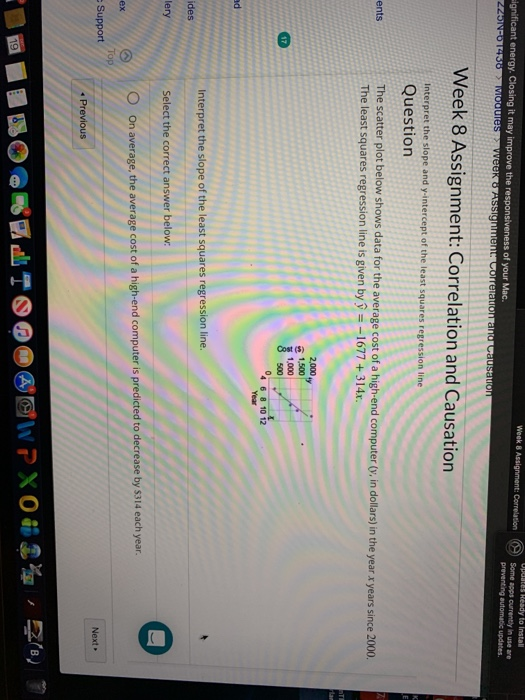 Solved Week 8 Assignment: Correlation 09 algnificant energy. | Chegg.com