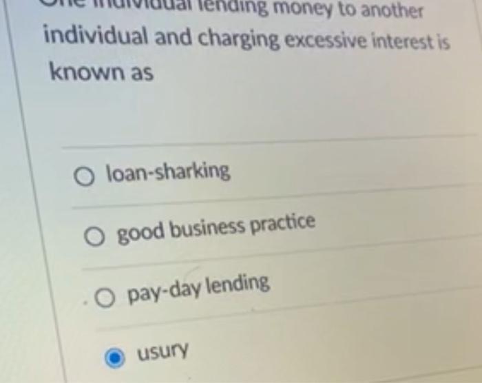 ding money to another individual and charging | Chegg.com