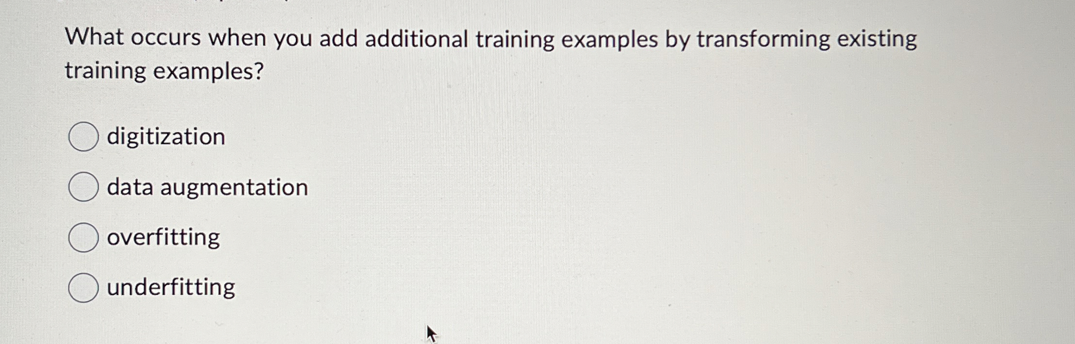 Solved What occurs when you add additional training examples | Chegg.com