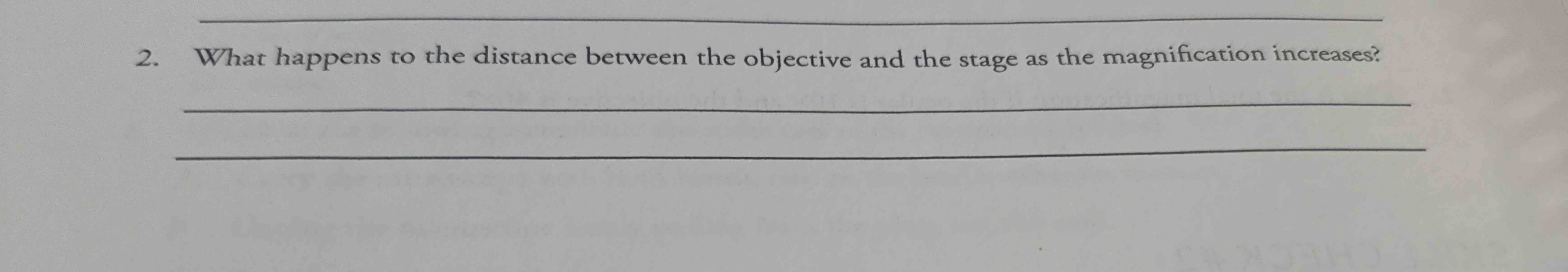 Solved 2. ﻿What happens to the distance between the | Chegg.com