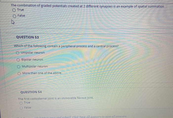 Solved The combination of graded potentials created at 2 | Chegg.com