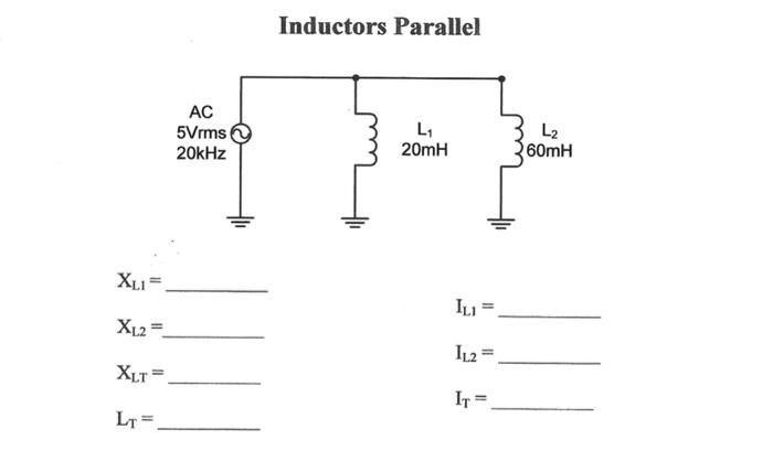Solved find XL1, XL2, XLT, LT, IL1, IL2, IT using respective | Chegg.com