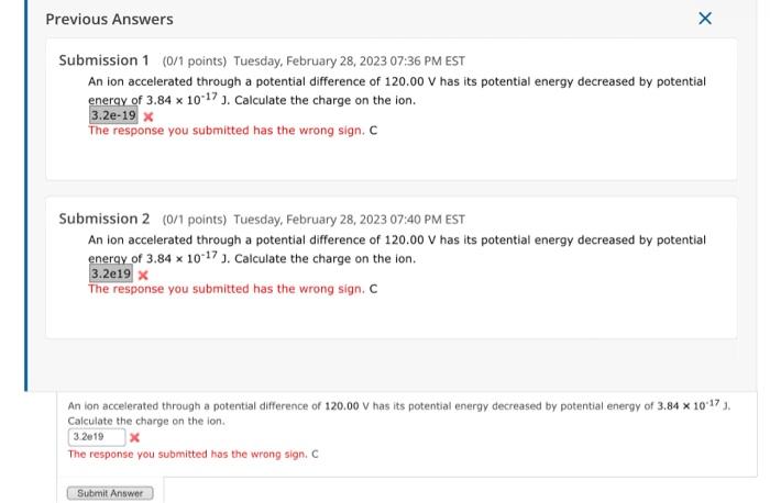 Solved Submission 1 (0/1 points) Tuesday. February 28, 2023 | Chegg.com