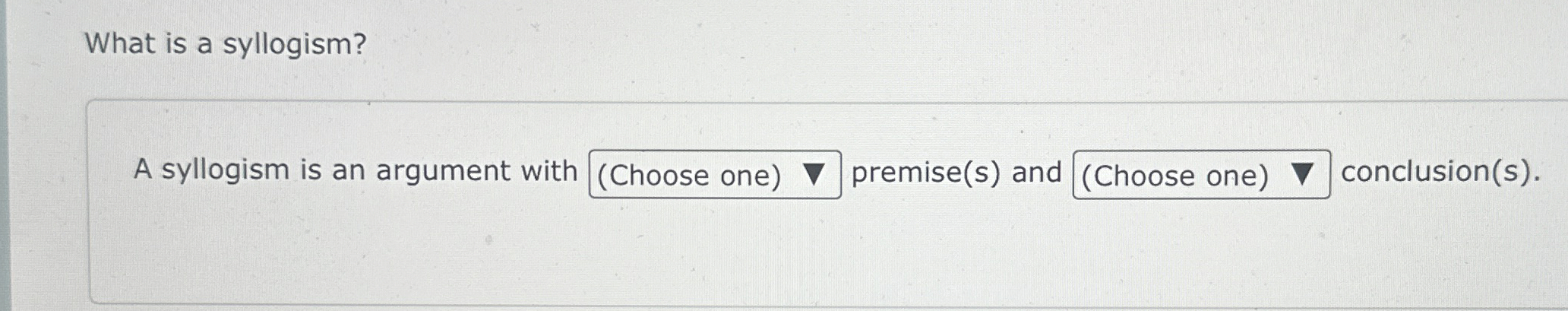 Solved What is a syllogism?A syllogism is an argument | Chegg.com
