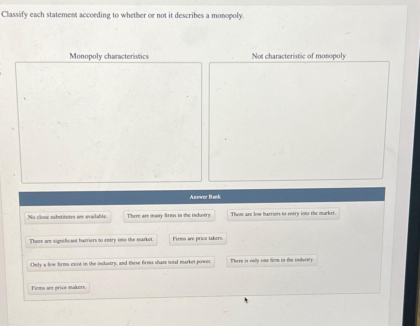 Solved Classify each statement according to whether or not | Chegg.com