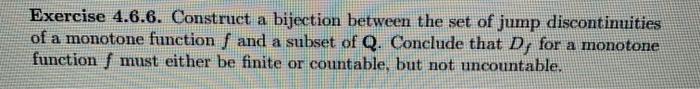Solved Exercise 4.6.6. Construct a bijection between the set | Chegg.com