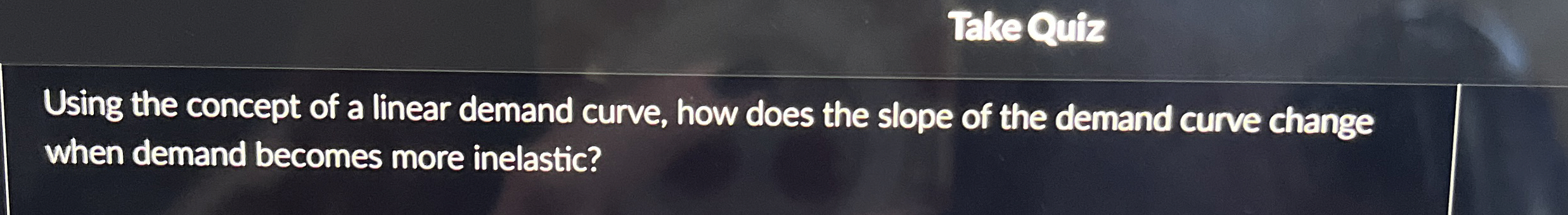 Solved Using the concept of a linear demand curve, how does | Chegg.com