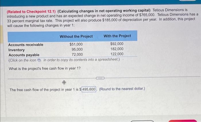 Solved (Related to Checkpoint 12.1) (Calculating changes in | Chegg.com