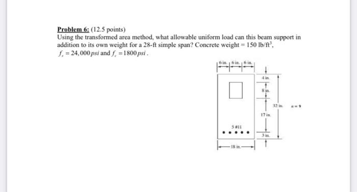 Solved Problem 6: (12.5 points) Using the transformed area | Chegg.com