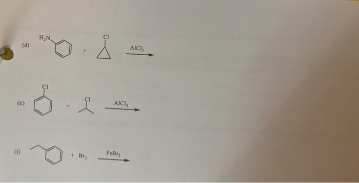 Solved (19) EAS Reactions. Complete the EAS reactions shown | Chegg.com