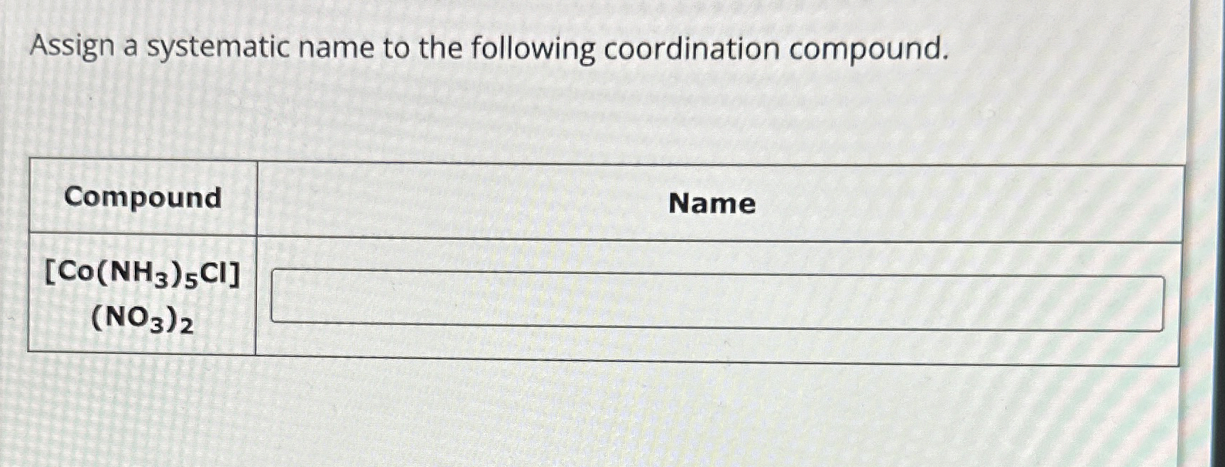 Solved Assign a systematic name to the following | Chegg.com