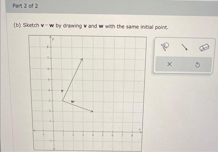 Solved Refer to vectors v and w in the figure below. | Chegg.com