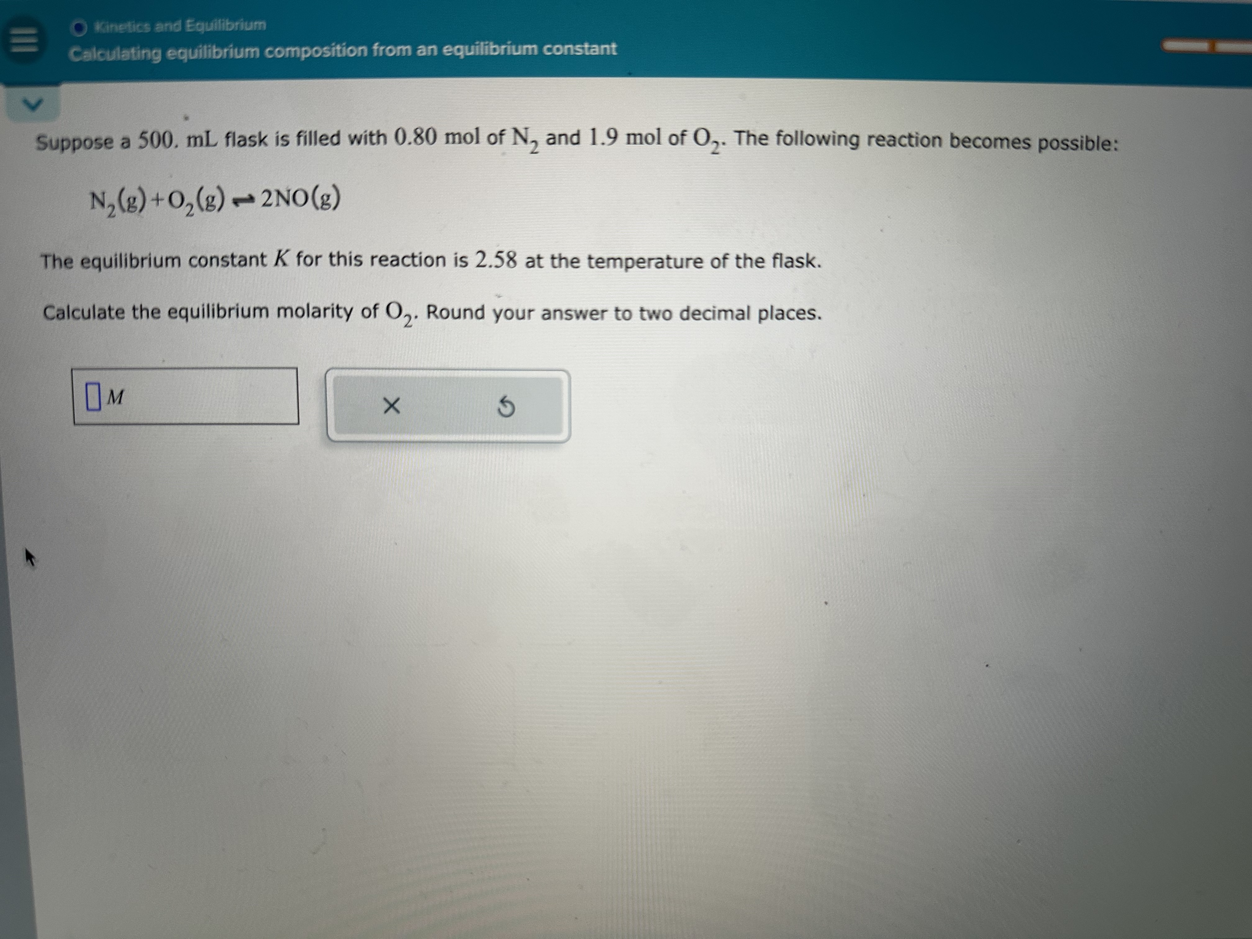 Solved Suppose a 500.mL ﻿flask is filled with 0.80mol of N2 | Chegg.com