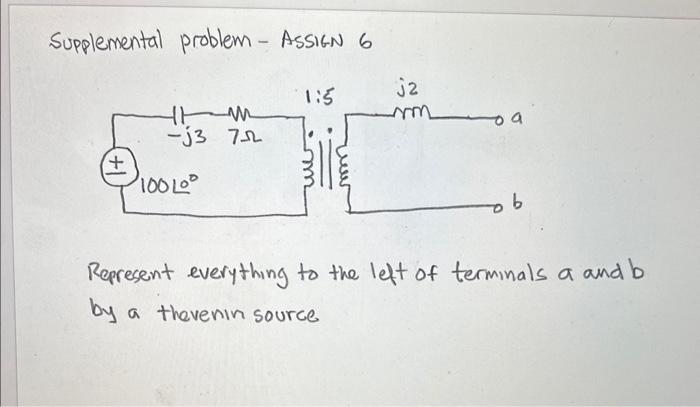 Solved Supplemental problem - AssiGN 6 Represent everything | Chegg.com