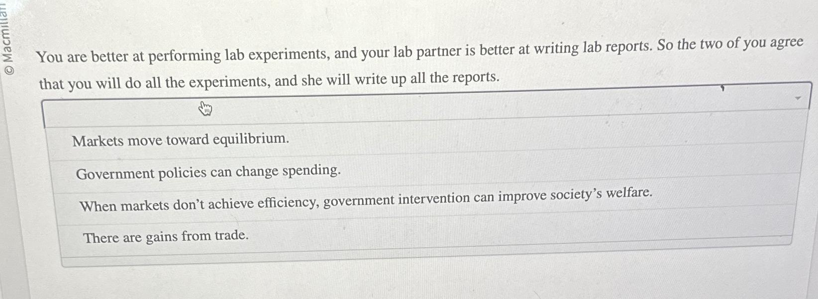 Solved You are better at performing lab experiments, and | Chegg.com