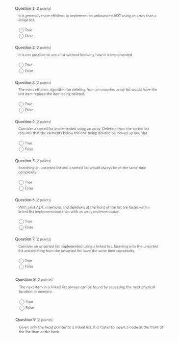 Solved Question 1 (2 pointa) it is genecally more efficient | Chegg.com