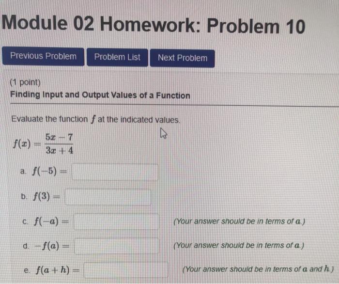 Solved Module 02 Homework Problem 10 Previous Problem 6324