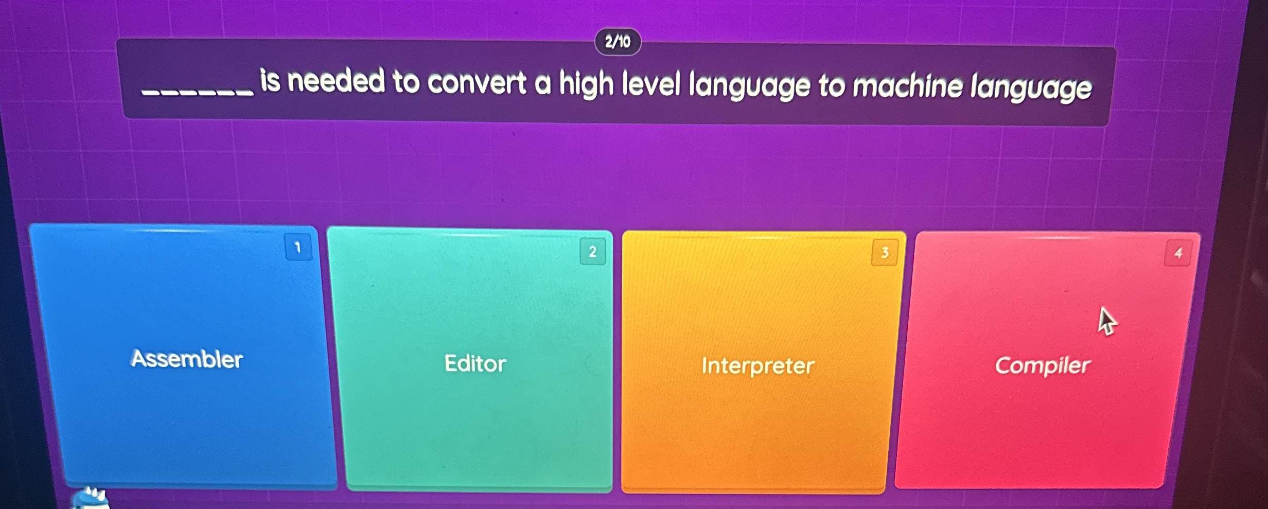 Solved is needed to convert a high level language to machine | Chegg.com