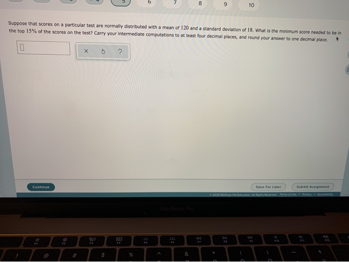 Solved Suppose That Scores On A Particular Test Are Normally