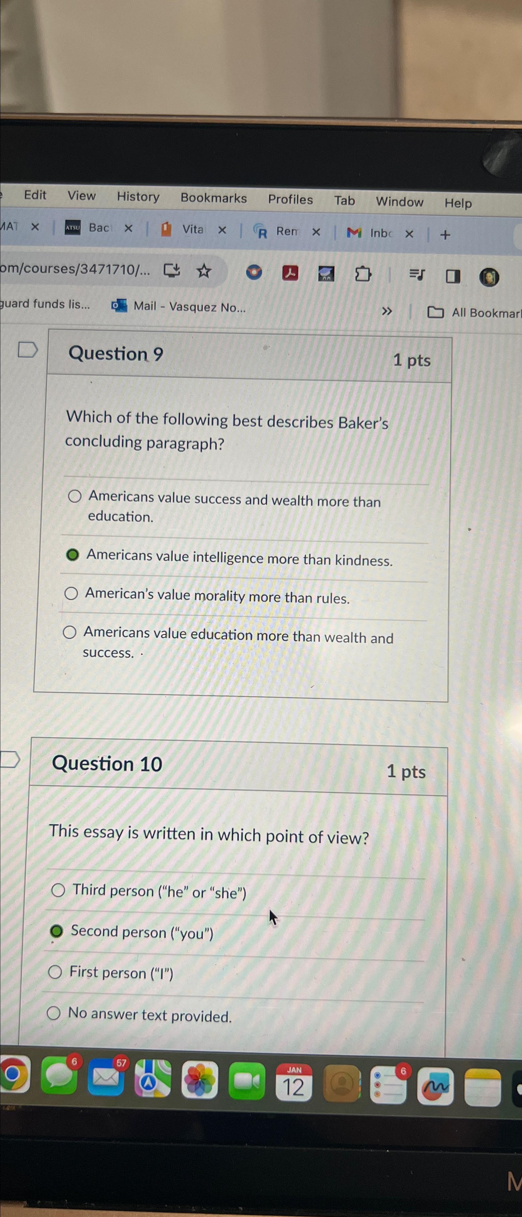 Solved Question 91 ﻿ptsWhich of the following best describes | Chegg.com