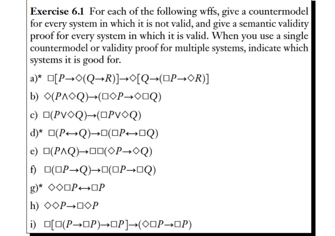 Solved I ONLY NEED 6.1b and 6.1h please, thanksExercise 6.1 | Chegg.com