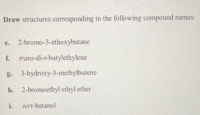 Solved Draw structures corresponding to the following | Chegg.com